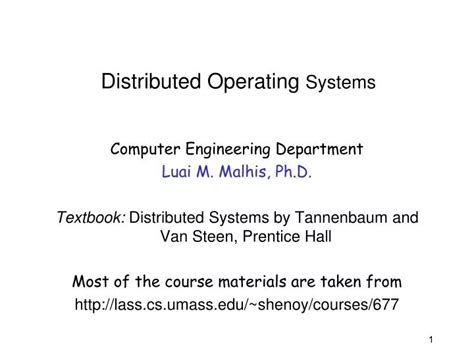 Ppt Distributed Operating Systems Powerpoint Presentation Free Download Id1057581