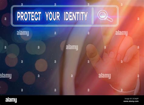 Handwriting Text Writing Protect Your Identity Conceptual Photo Secure From Data Breach And