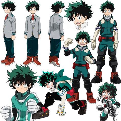 Deku Reference Sheet Character Modeling Hero Costumes Hero Academia Characters