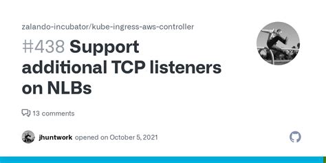 Support Additional TCP Listeners On NLBs Issue Zalando Incubator Kube Ingress Aws
