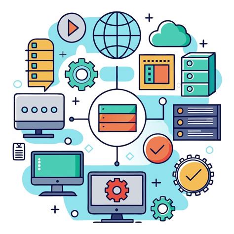 Computer System Illustration Vectors And Illustrations For Free Download Freepik