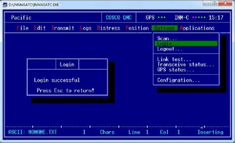 The Terminal Interface Of The Inmarsat C Mes Simulator Download Scientific Diagram