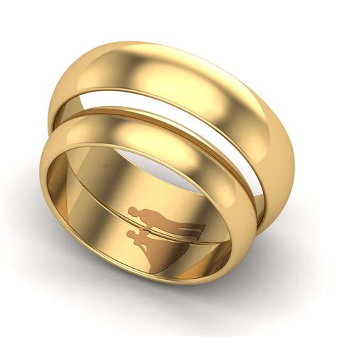 Ultimate Pair Joinable Gold Couple Rings