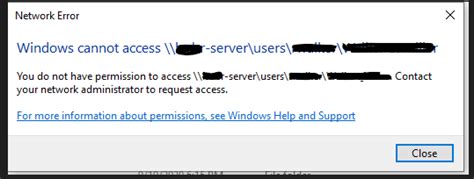 Network Error Windows Cannot Accessdomain Server Nameusers