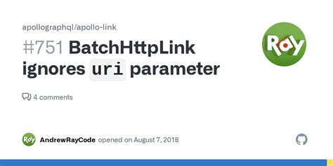 Batchlink Ignores `uri` Parameter · Issue 751 · Apollographql
