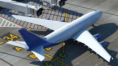 Long Range Plane Simple Interior Rigged 3d Model 99 Max Free3d