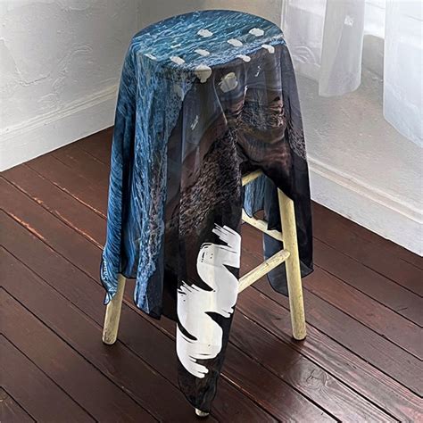 Sea And Sandy Beach 패브릭 쉬폰 포스터 바다 반투명 가림막 감도 깊은 취향 셀렉트샵 29cm