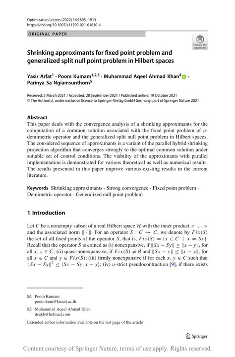 Shrinking Approximants For Fixed Point Problem And Generalized Split
