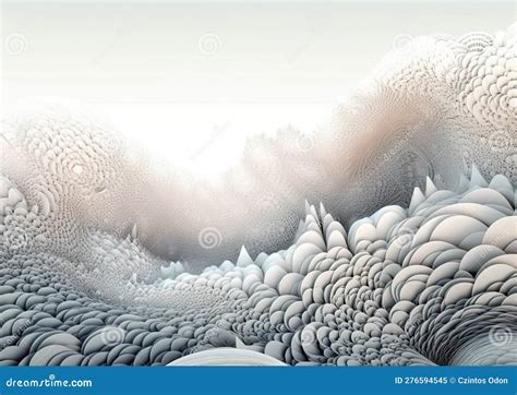 fractal landscape panorama in 3d design abstract virtual reality