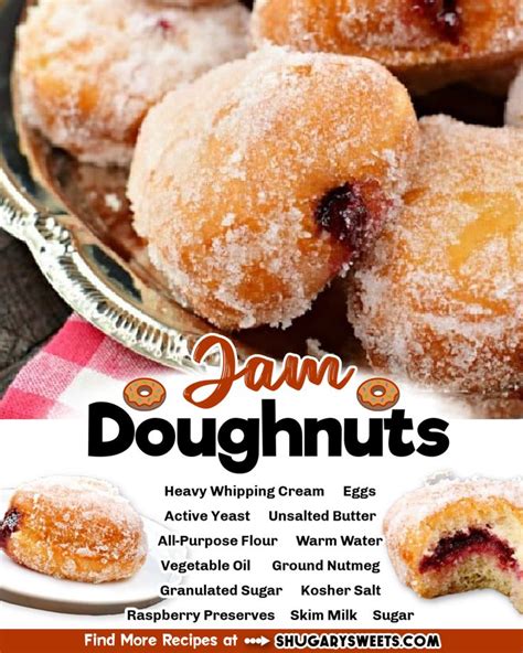 Jelly Filled Doughnuts Homemade Donuts Recipe Jelly Filled Donut