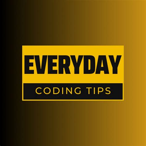 Everyday Coding Tips Youtube