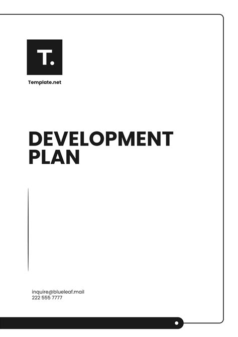Development Plan Templates Leadership Development Plan