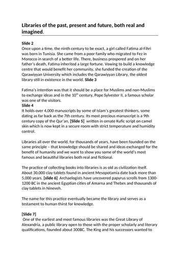 Libraries Assembly Teaching Resources