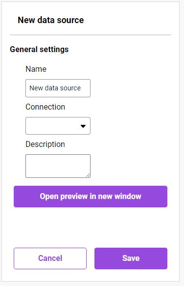 defining a data source lucanet support
