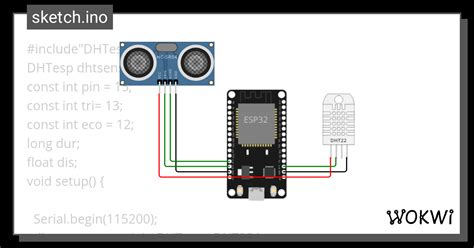 Ajithultrasonicdh2è Wokwi Esp32 Stm32 Arduino Simulator Ajithultrasonicdh2è Wokwi Esp32 Stm32 Arduino Simulator
