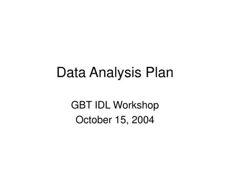 PPT Data Analysis Plan PowerPoint Presentation Free Download ID