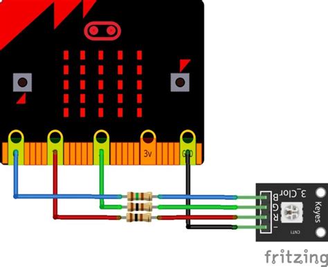 Microbit And Ky 009 Rgb Led
