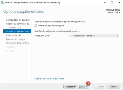 windows server 2022 installation of an active directory domain