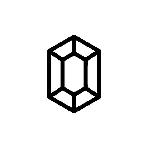 Ruby Icon Vector Isolated Contour Symbol Illustration 9961712 Vector