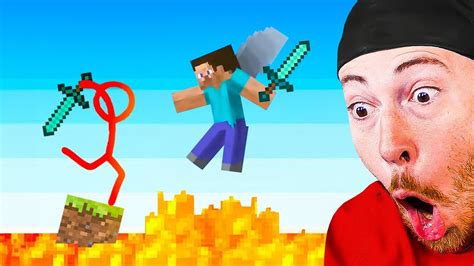 Minecraft Vs Stick Man Epic Youtube