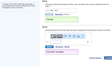 solved a charge of 3 97 μc is held fixed at the origin a