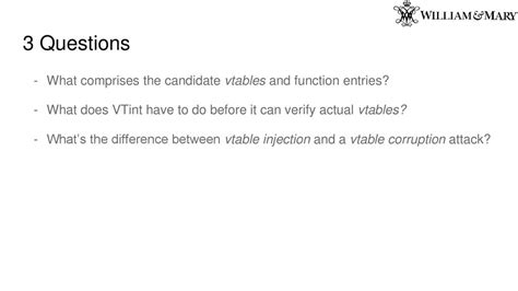 A System For Protecting The Integrity Of Virtual Function Tables Ppt Download