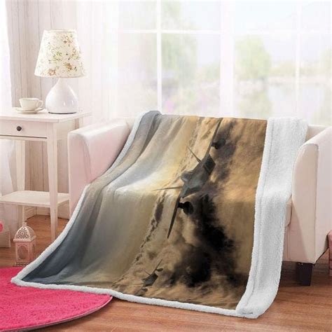 Fighter Jet Throw Blanket