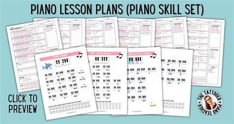 Piano Lesson Plans For New Piano Teachers The Tattooed Piano Teacher