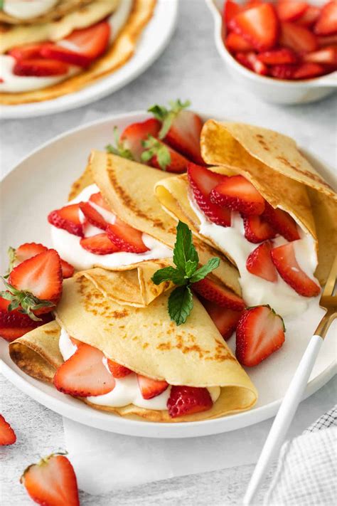 Strawberry And Cream Cheese Crepes The Cheese Knees
