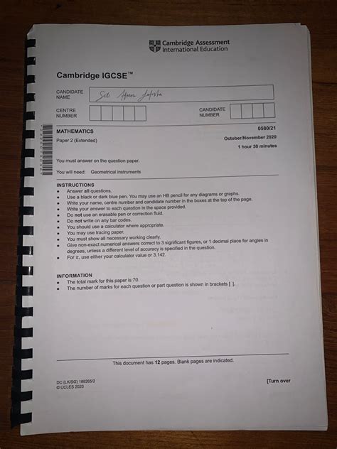 Mathematics Cambridge Igcse Past Paper Hobbies And Toys Books