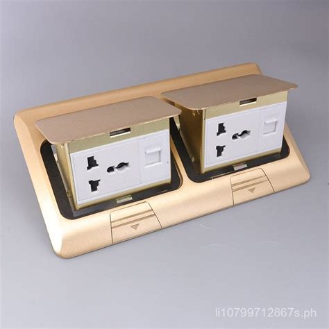 Two Position A Computer British Standard Floor Socket Telephone Network Line Multi Function