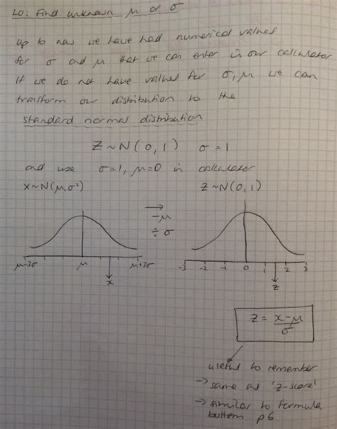 Finding Missing Mean And Standard Deviation — Gateways School