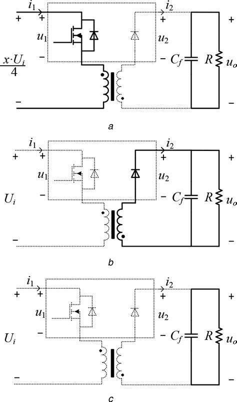 dcm flyback hfi‐5li equivalent circuits a phase 1 t 0 t 4 b