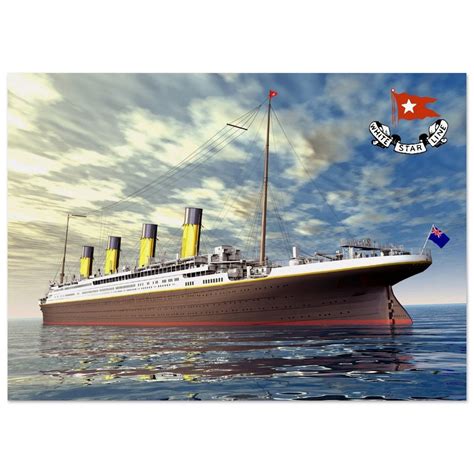 Titanic Poster På Matt Papper I Museikvalitet Etsy