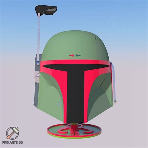 Boba Fett Helmet Display Stand 3d Model By Frikarte3d On Thangs