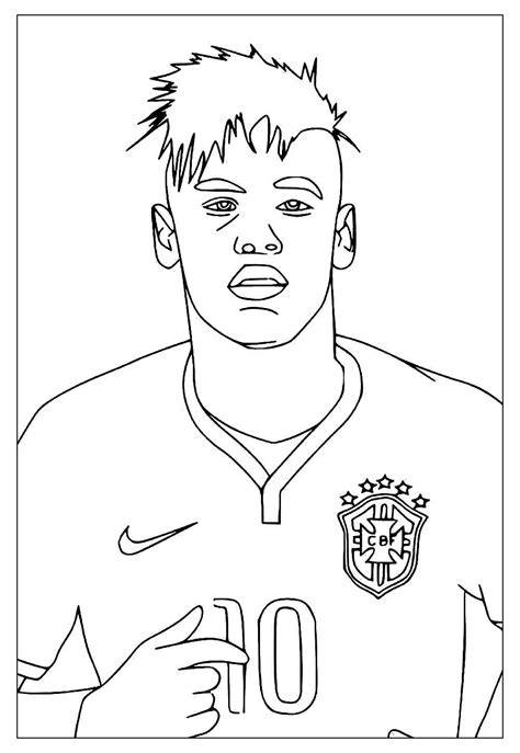 Desenhos De Neymar Para Colorir E Pintar Tudo Para Colorir