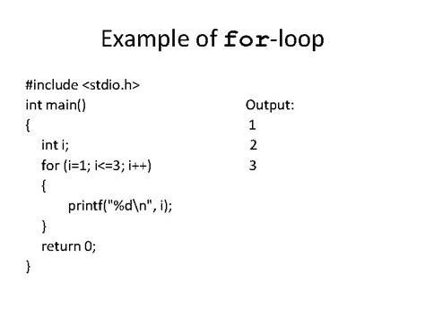 C Programming Iterative Statement While Loop For Loop