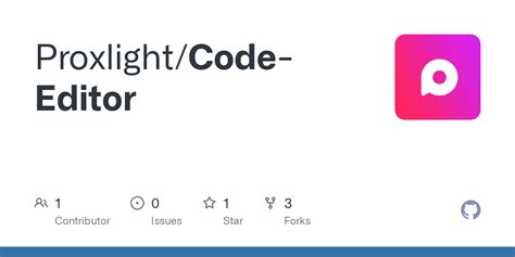 Github Proxlightcode Editor