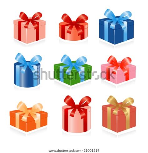  버전9 기프트박스리본 포함벡터 그림 스톡 일러스트 21001219