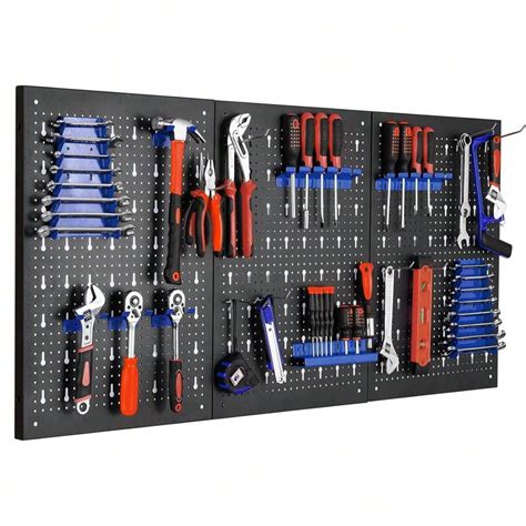 Metal Tool Wall Three Part Perforated Wall Workshop Expandable Tool