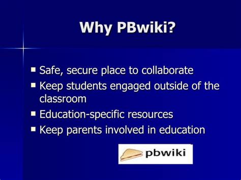 Using Wikis In The Classroom Ppt