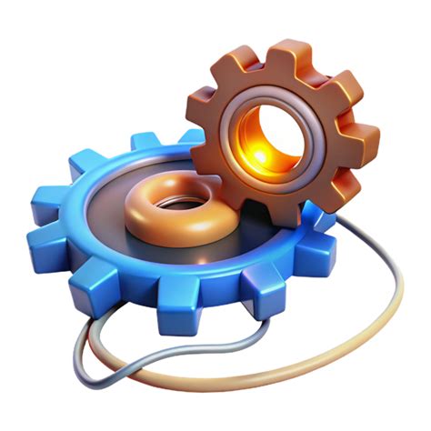 Stunning Creative Interconnected Gears System Integration Optimization Premium 56764555 Png