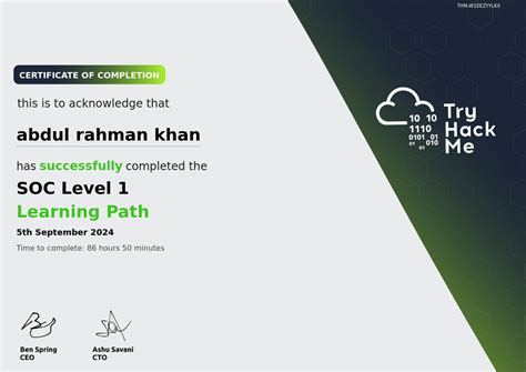 abdul rahman khan on linkedin soc cybersecurity siem tryhackme