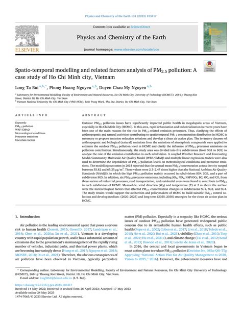 Pdf Spatio Temporal Modelling And Related Factors Analysis Of Pm25
