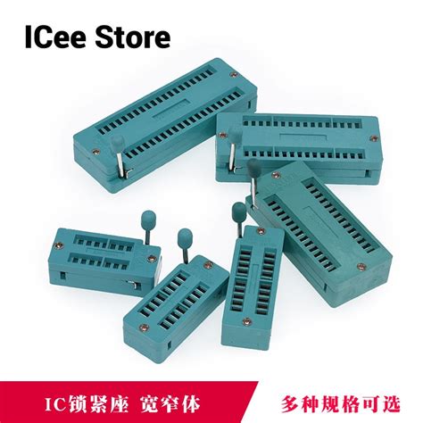 Ic Socket 14pin 16pin 18 20 24 28 32 40 P Pin 254 Mm Green Dip