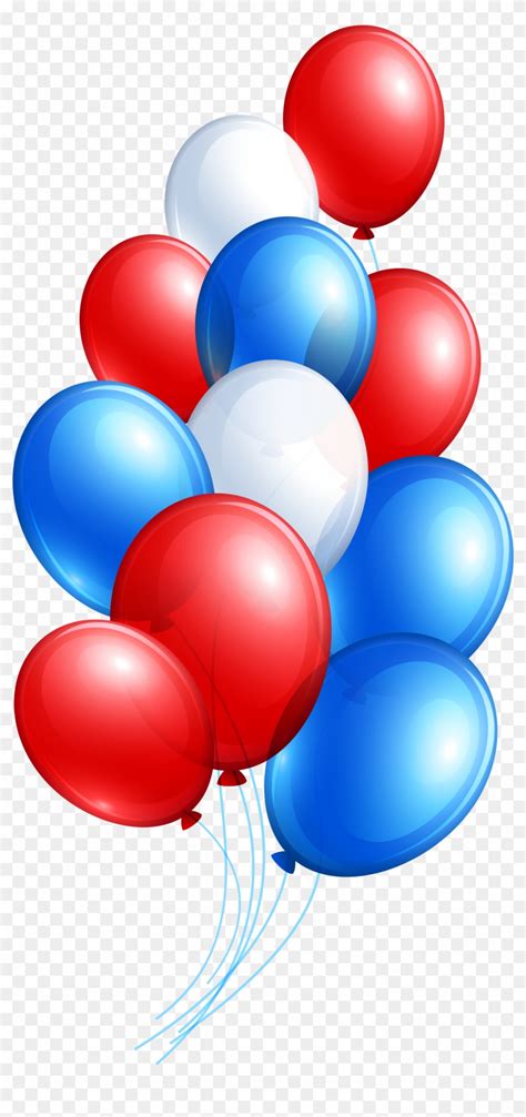 Balloon Clipart 4th July Red And Blue Balloons Clipart Free