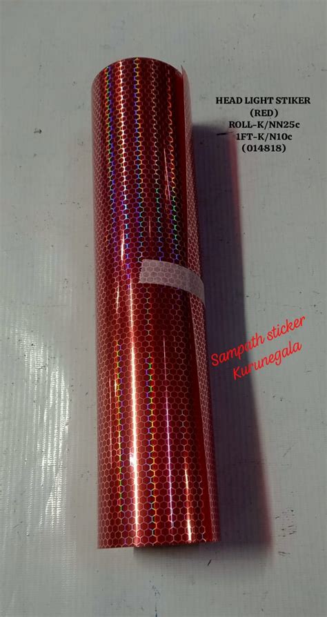 Head Light Sticker Red Sampath Stickers