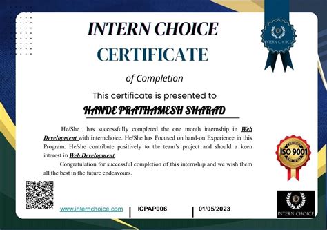 prathamesh hande on linkedin thankyou internship intern