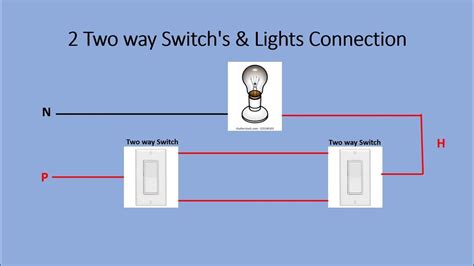 2 Two Way Switch And Light Connection Youtube