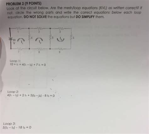 Solved Look At The Circuit Below Are The Meshloop